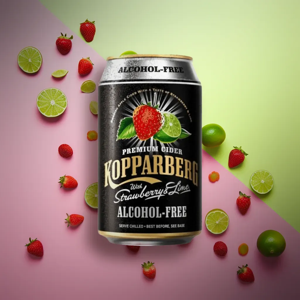 Kopparberg Strawberry & Lime Non Alcoholic Can (0.05% ABV)