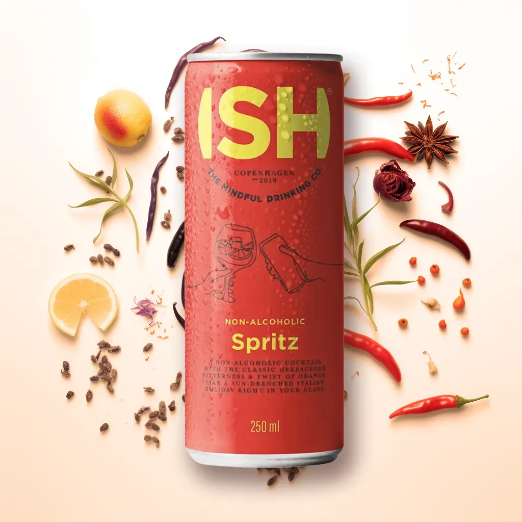 Ish Spirits Alcohol Free Spritz Cocktail (0.5% ABV)