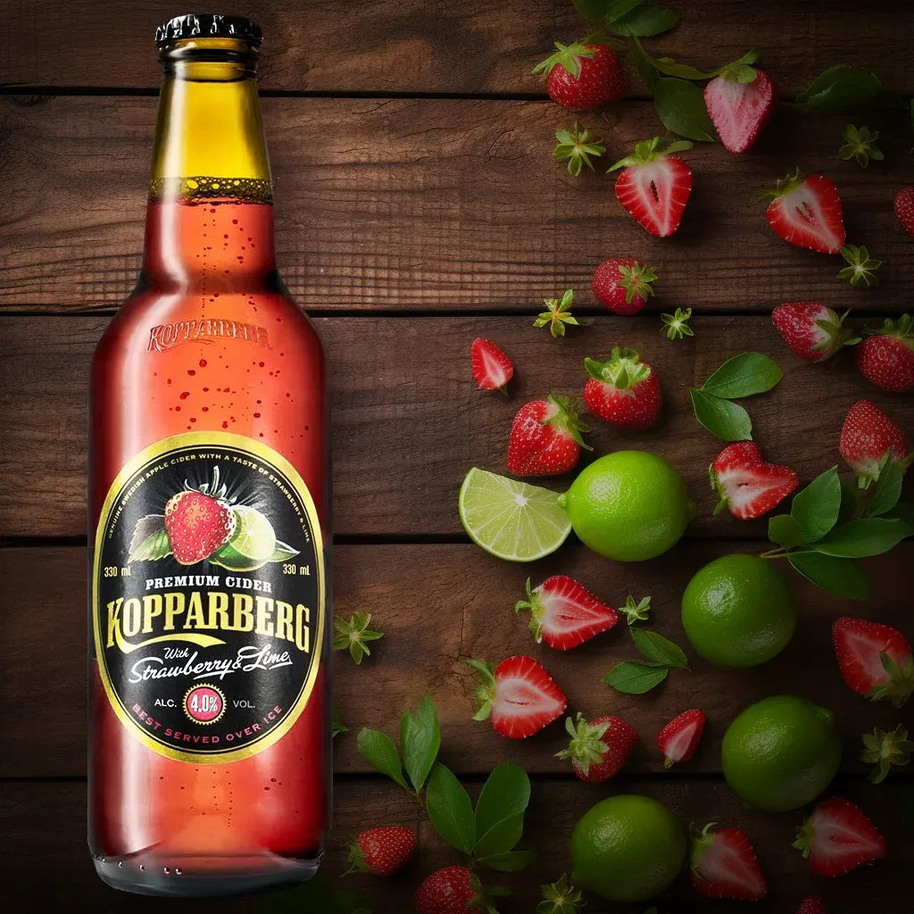 Kopparberg Strawberry & Lime Non Alcoholic (0.05% ABV)